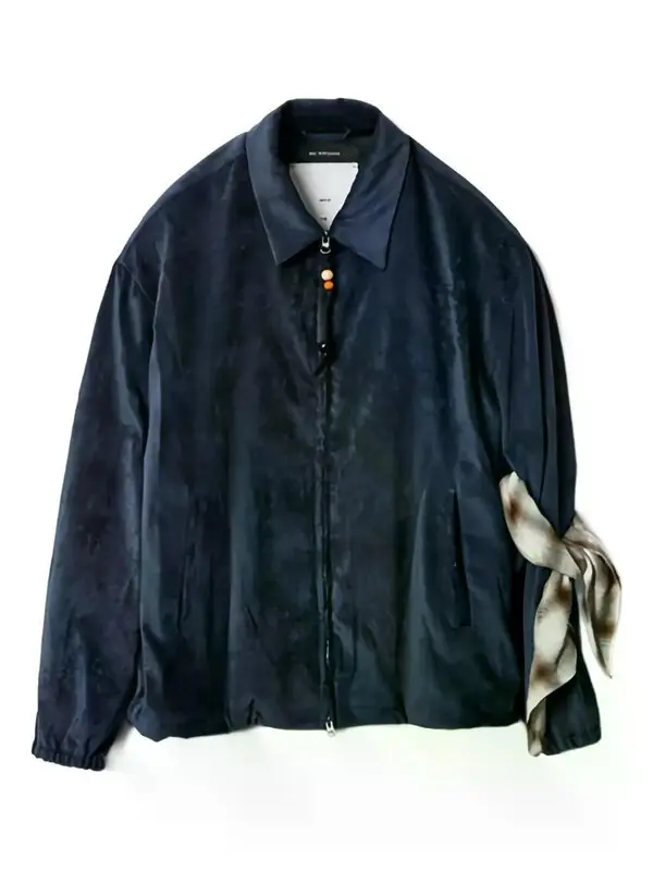 SONG FOR THE MUTE Bandana-detail Jacket - Blue