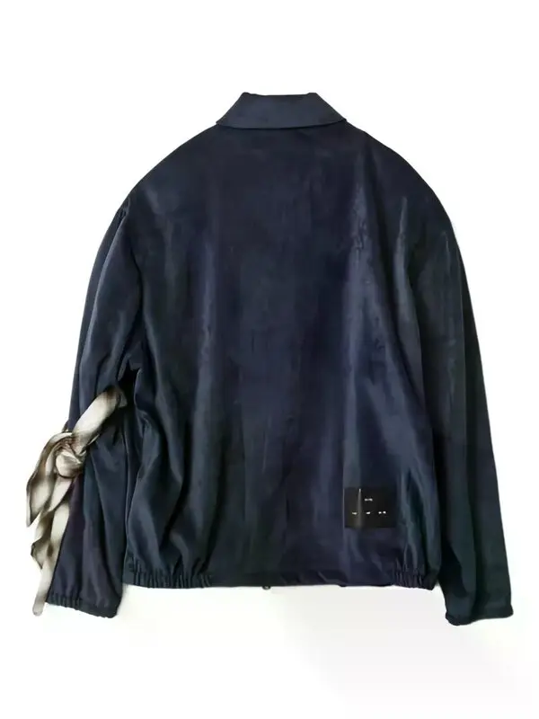 SONG FOR THE MUTE Bandana-detail Jacket - Blue