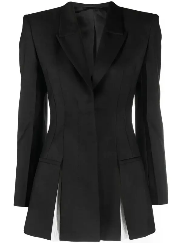 Givenchy Wool-mohair Blazer With Shoulder Pads