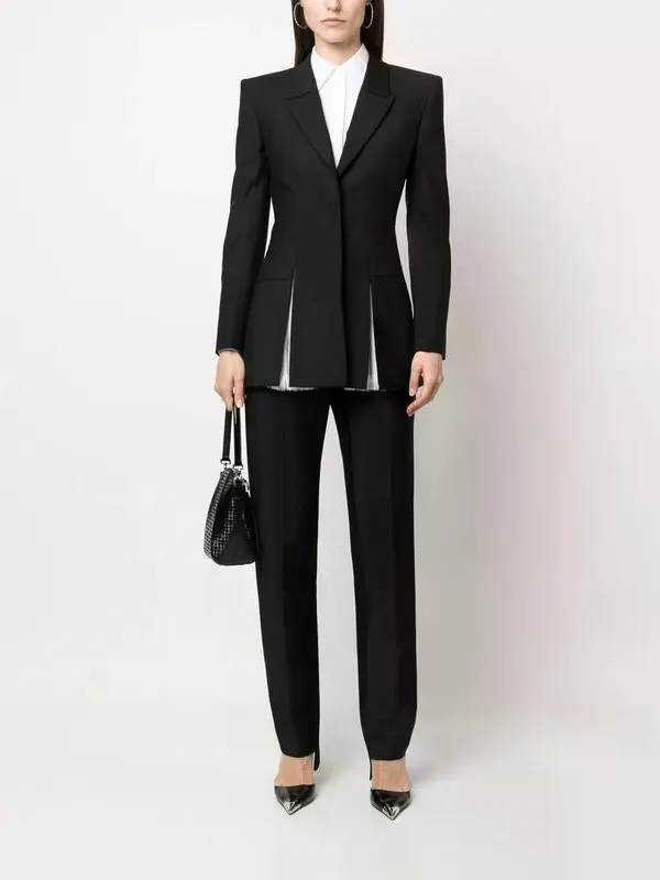 Givenchy Wool-mohair Blazer With Shoulder Pads