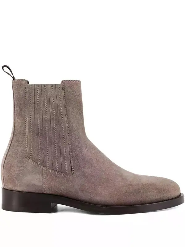 Brunello Cucinelli Elasticated Suede Boots - Brown