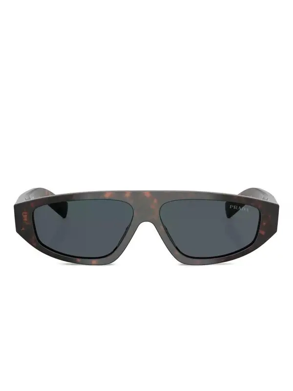 Prada Geometric Sunglasses - Brown