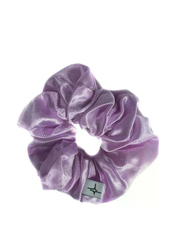 SPARK LE MONDE The Ariana Logo-detail Scrunchie - Purple