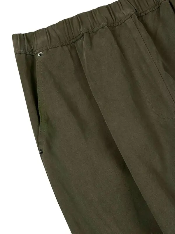 STUDIO TOMBOY Elasticated Cotton Trousers - Green