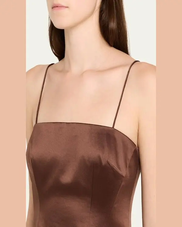 LoveShackFancy Cassana Satin Top