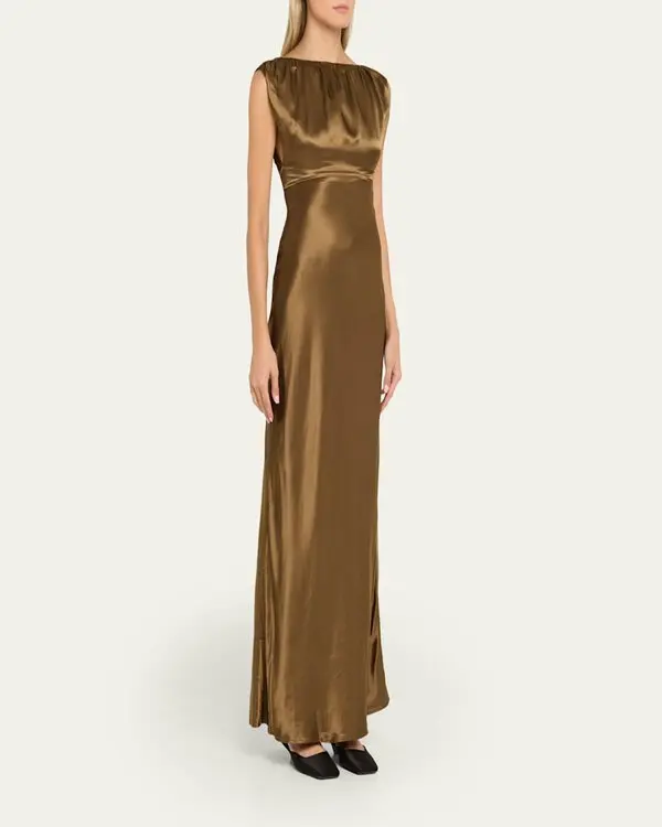 Anna Quan Ophelia Satin Column Dress