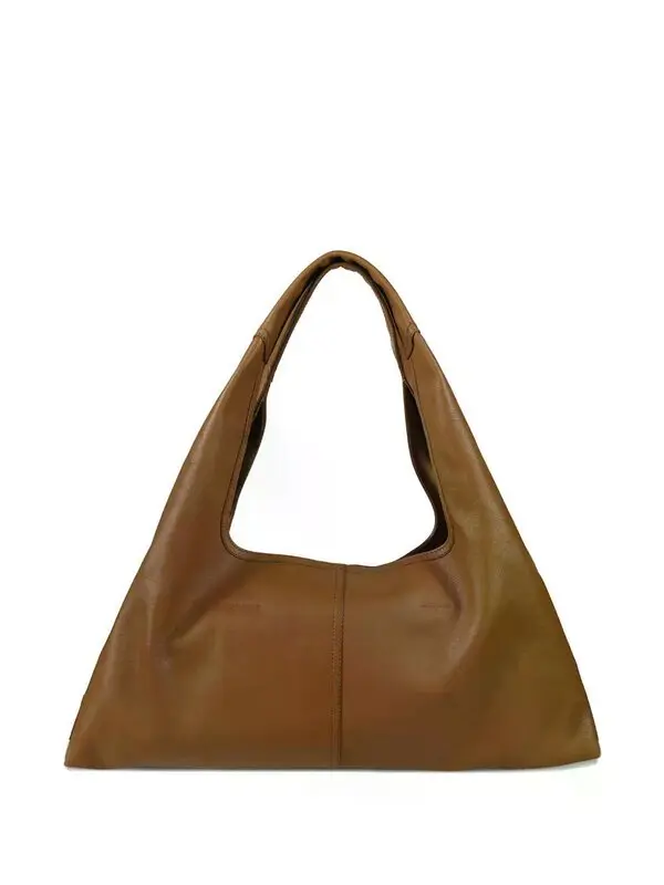 AMI Paris Etienne Leather Shoulder Bag - Brown