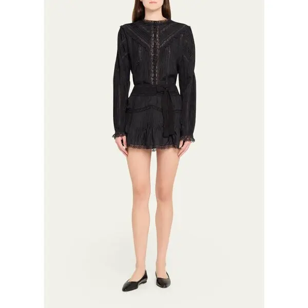 LoveShackFancy Aralina Silk Blouse