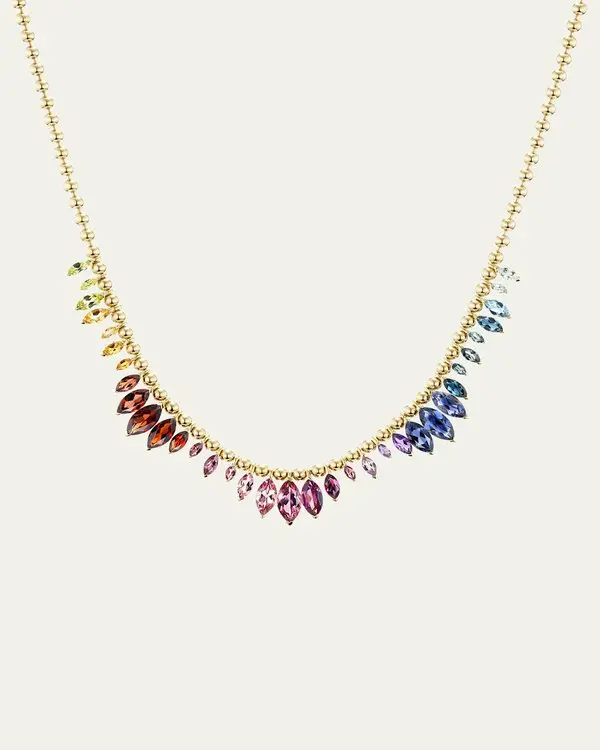 EMILY P. WHEELER Arashi Necklace With Multicolor Stones - Open Misce