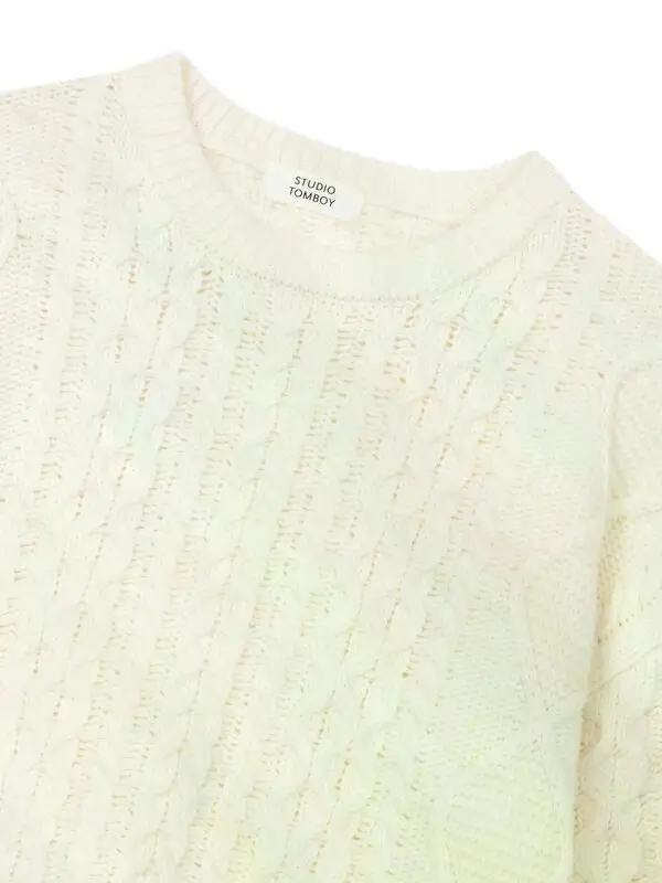 STUDIO TOMBOY Cable-knit Sweater - Neutrals