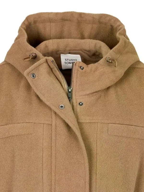 STUDIO TOMBOY Hooded Coat - Brown