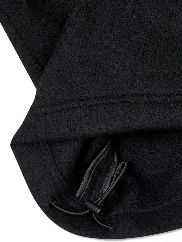 STUDIO TOMBOY Half-zip Wool-blend Hoodie
