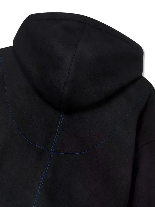 STUDIO TOMBOY Half-zip Wool-blend Hoodie