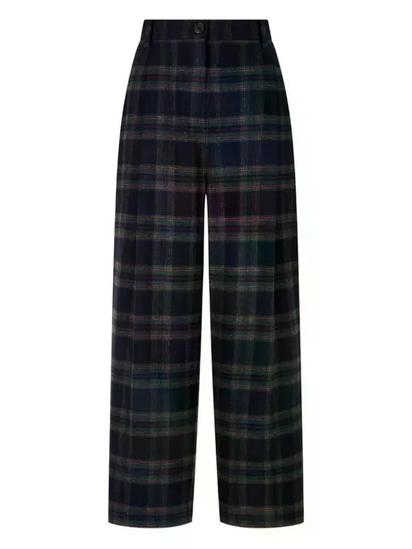 STUDIO TOMBOY Pleated Checkered Trousers