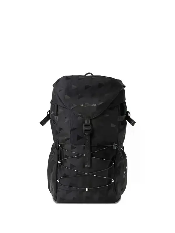 AND WANDER Triangle-jacquard Backpack