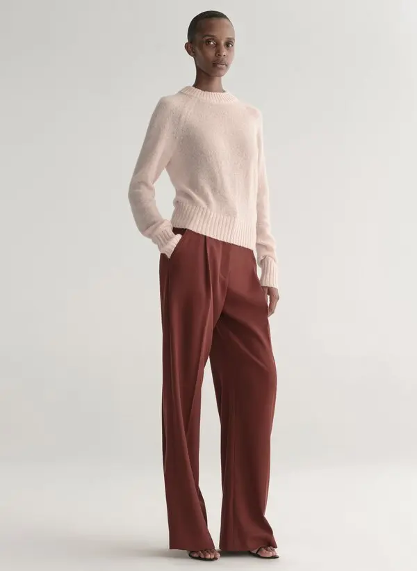 A.L.C. Frankie Brushed Alpaca Sweater - Soft Pink Blush