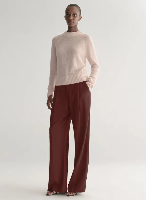A.L.C. Frankie Brushed Alpaca Sweater - Soft Pink Blush