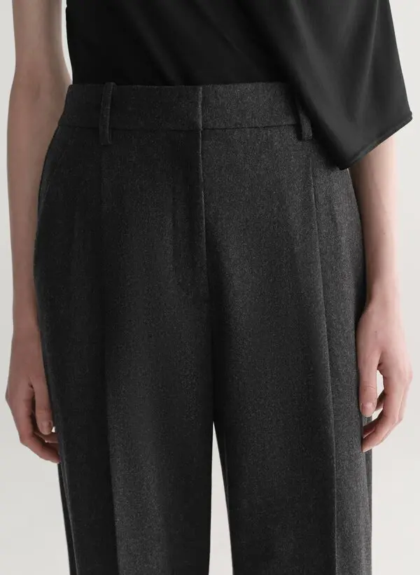 A.L.C. Winston Wool Cashmere Tailored Pant - Charcoal