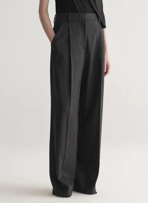 A.L.C. Winston Wool Cashmere Tailored Pant - Charcoal