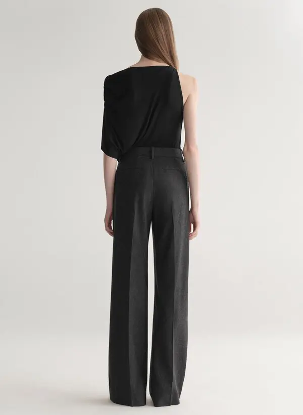 A.L.C. Winston Wool Cashmere Tailored Pant - Charcoal