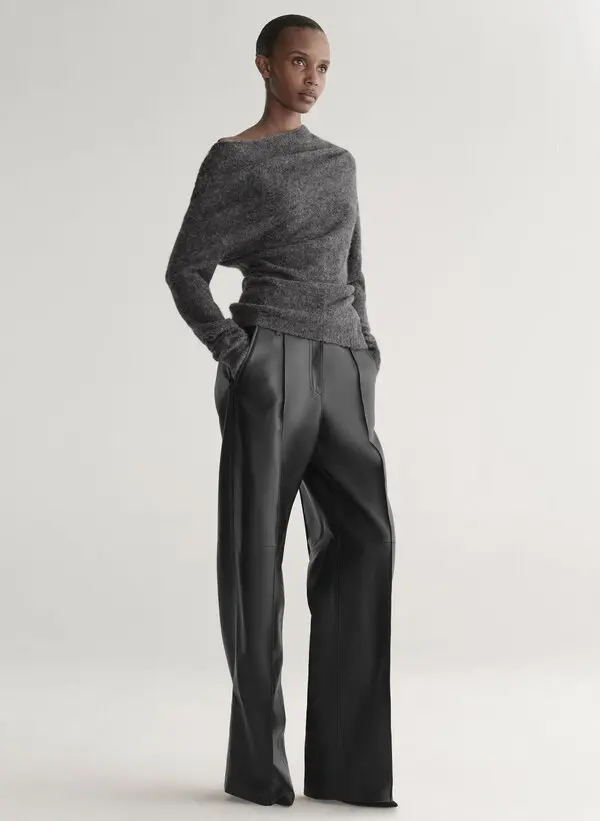 A.L.C. Freya Brushed Alpaca Sweater - Charcoal