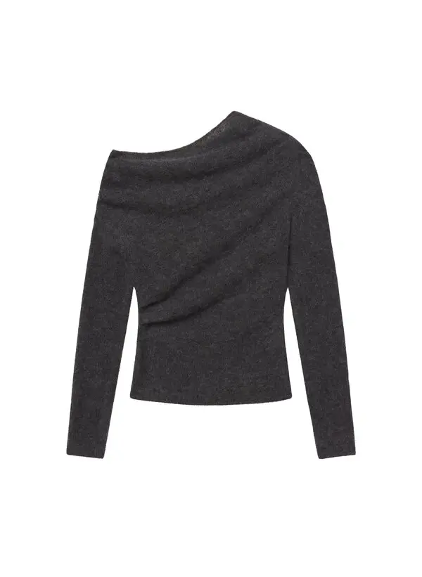 A.L.C. Freya Brushed Alpaca Sweater - Charcoal