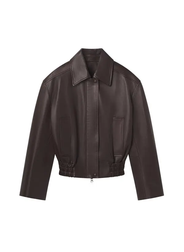 A.L.C. Otto Leather Jacket - Bordeaux