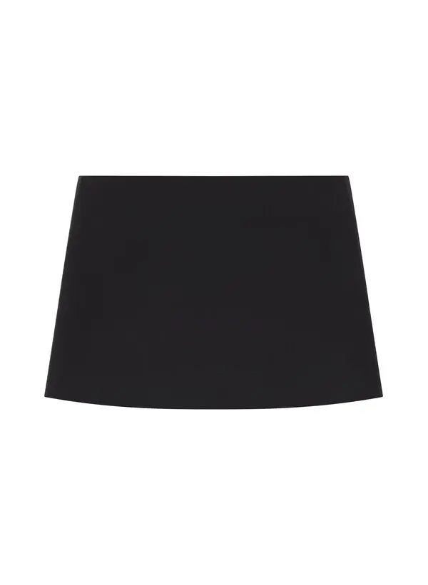 A.L.C. Edie Tuxedo Stripe Mini Skirt - Black