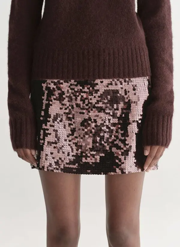 A.L.C. Cleo Sequin Mini Skirt