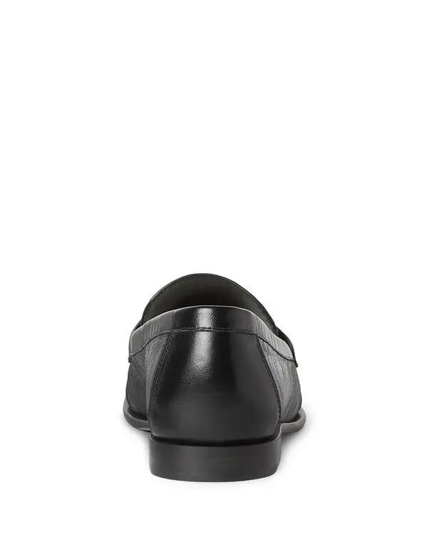 Fendi Logo-Detail Leather Loafers - Black | Editorialist