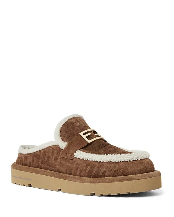 Fendi Apre Chic Shearling Lined Mules