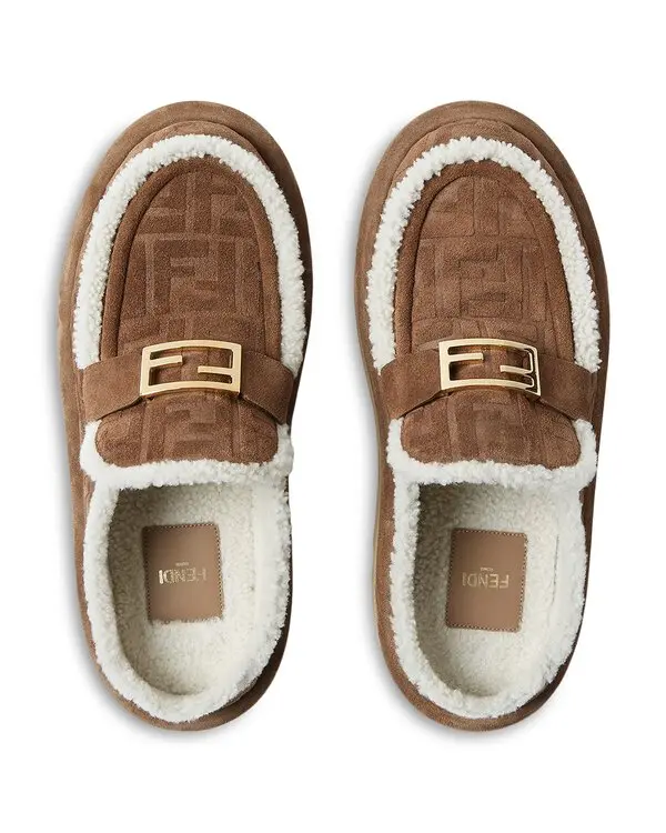 Fendi Apre Chic Shearling Lined Mules