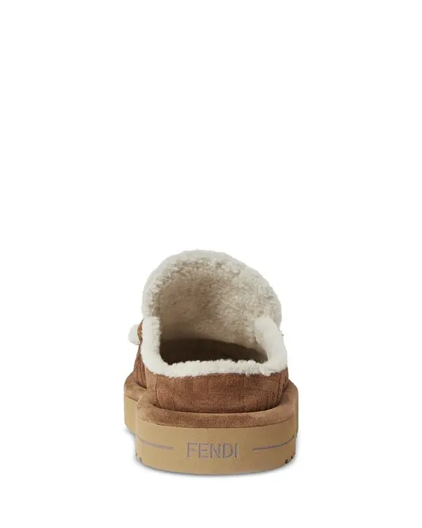 Fendi Apre Chic Shearling Lined Mules