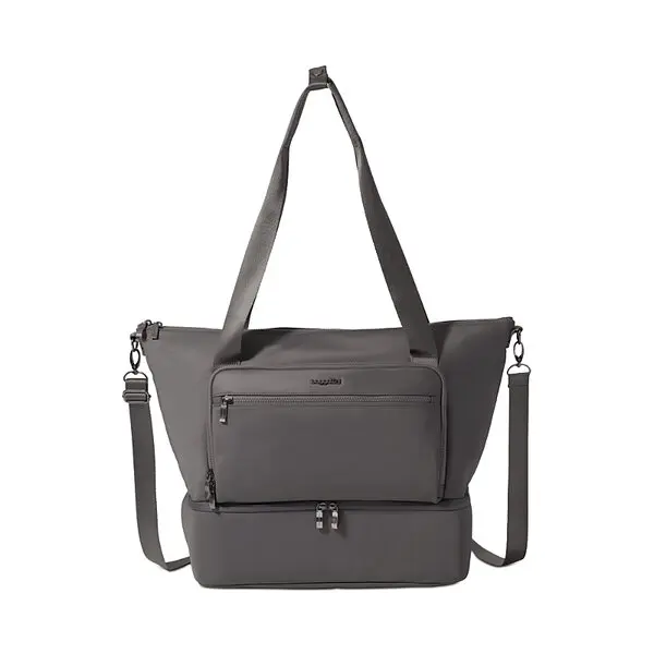 BAGGALLINI Park Ave Overnight Tote Bag - Smoke Twill