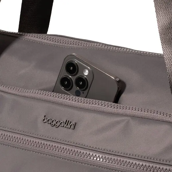 BAGGALLINI Park Ave Overnight Tote Bag - Smoke Twill