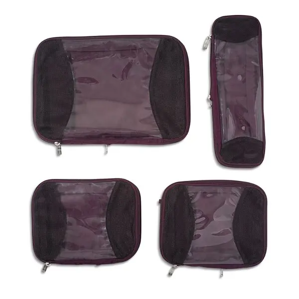 BAGGALLINI 4 Piece Compression Cube Set - Mulberry