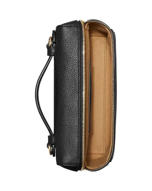 Tory Burch Slim Leather Top Handle Bag - Black