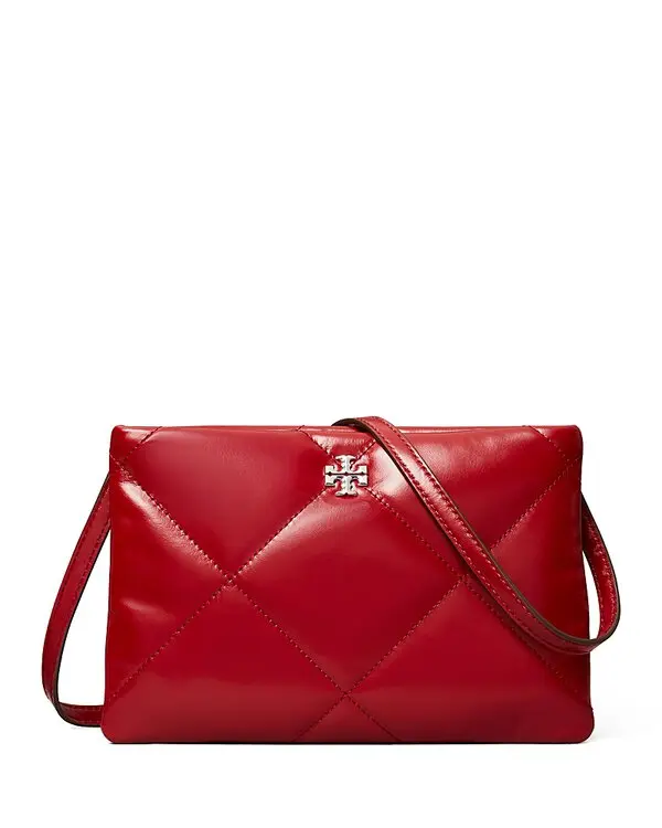 Tory Burch Kira Diamond Quilted Leather Crossbody Bag - Red