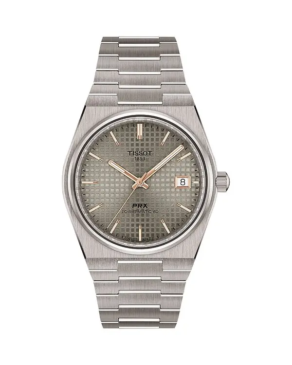 TISSOT Prx Damascus Watch 38mm - Silver/silver