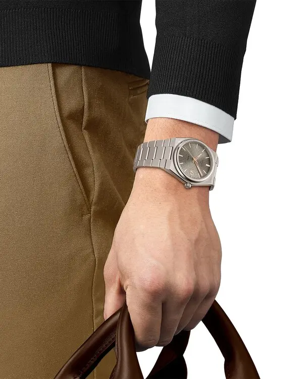 TISSOT Prx Damascus Watch 38mm - Silver/silver