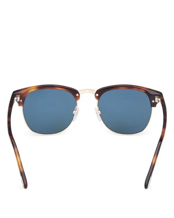 TOM FORD Browline Round Sunglasses