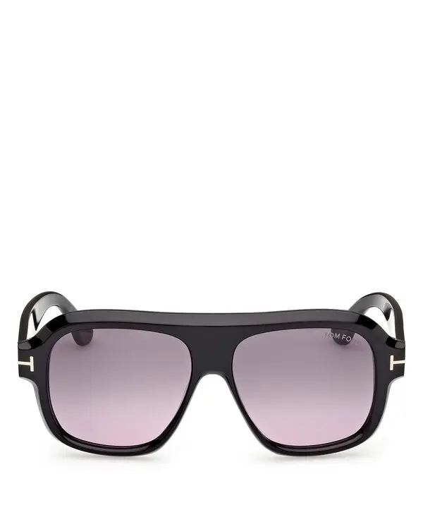 TOM FORD Rhonda Pilot Sunglasses - Black/smoke