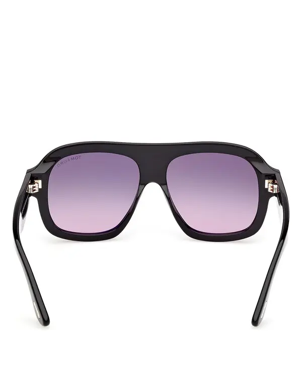 TOM FORD Rhonda Pilot Sunglasses - Black/smoke