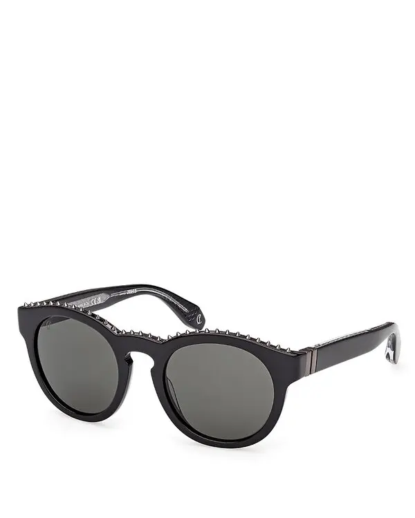 CHRISTIAN LOUBOUTIN Round Frame Sunglasses - Black/smoke