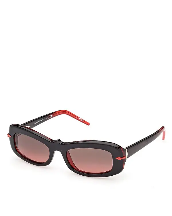CHRISTIAN LOUBOUTIN Geometric Sunglasses, 52mm - Black/smoke