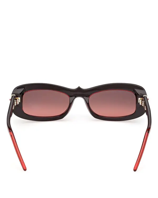 CHRISTIAN LOUBOUTIN Geometric Sunglasses, 52mm - Black/smoke