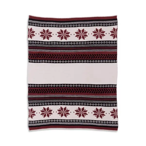 Barefoot Dreams Cozychic Fair Isle Throw, 54 X 72