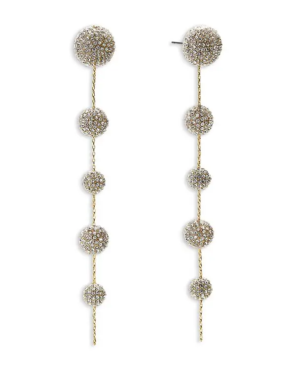Baublebar Blair Pave Fireball Linear Drop Earrings - Clear