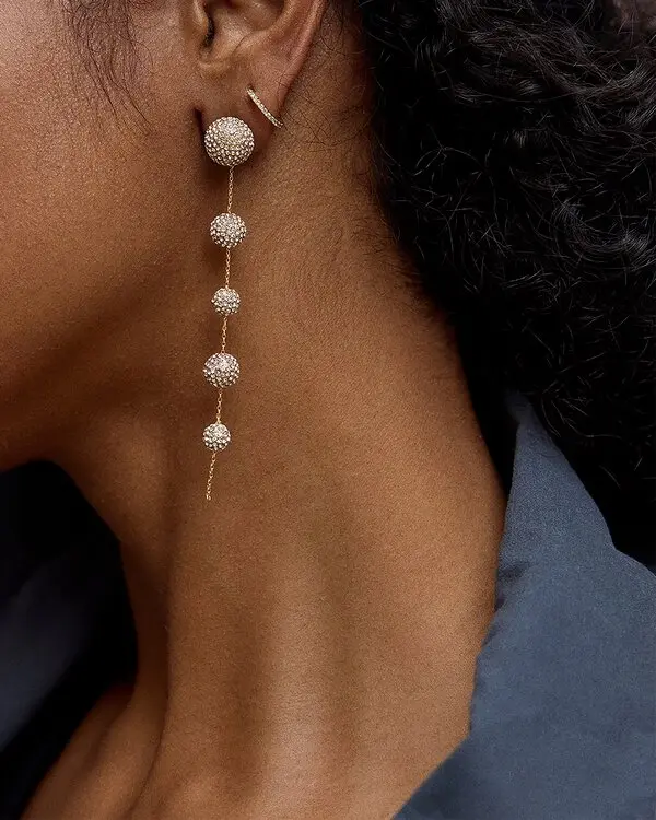 Baublebar Blair Pave Fireball Linear Drop Earrings
