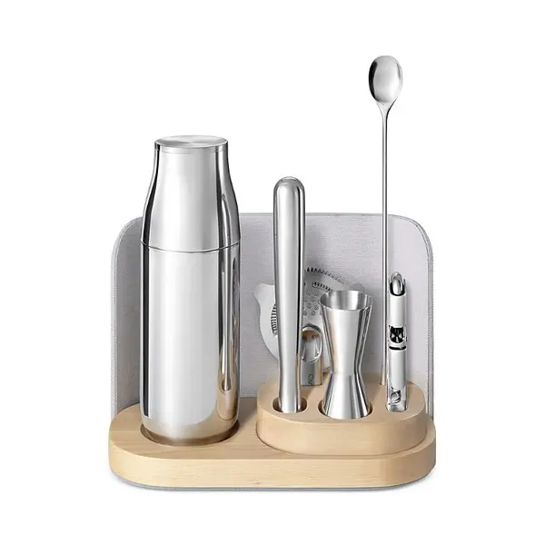 CARAWAY 6 Piece Bar Set With Storage - Gray